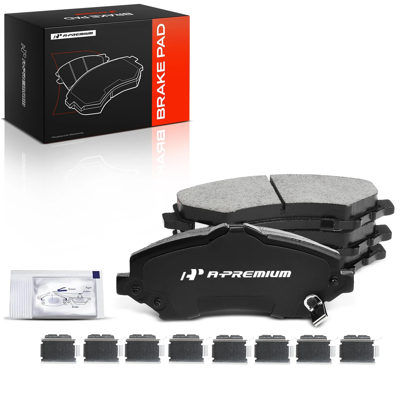 4 Pcs Front Ceramic Brake Pads with Sensor for 2011 Volkswagen Routan ...