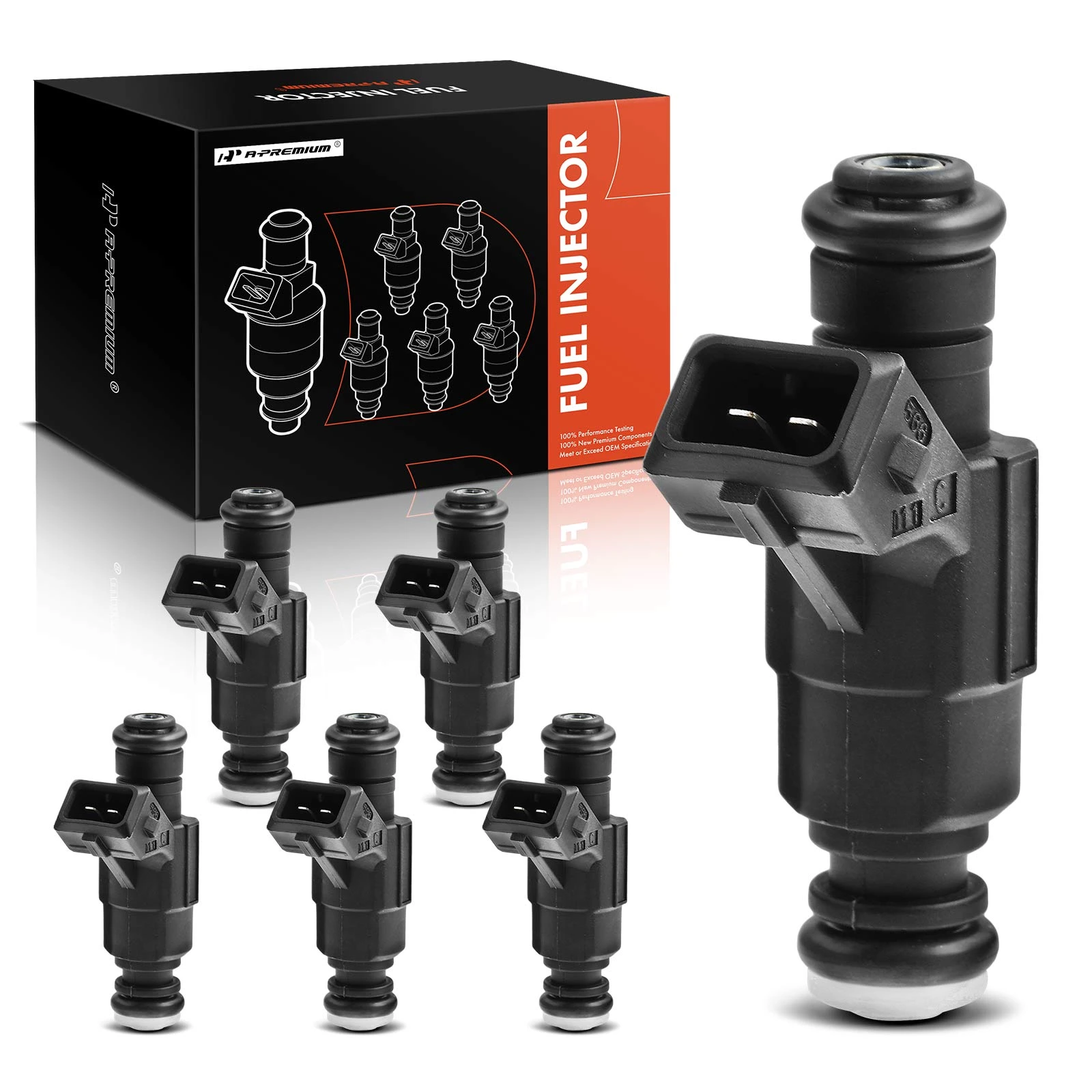 2001 Audi A4 Quattro 6-Pc Fuel Injector 2-Blade Terminal A-Premium ...