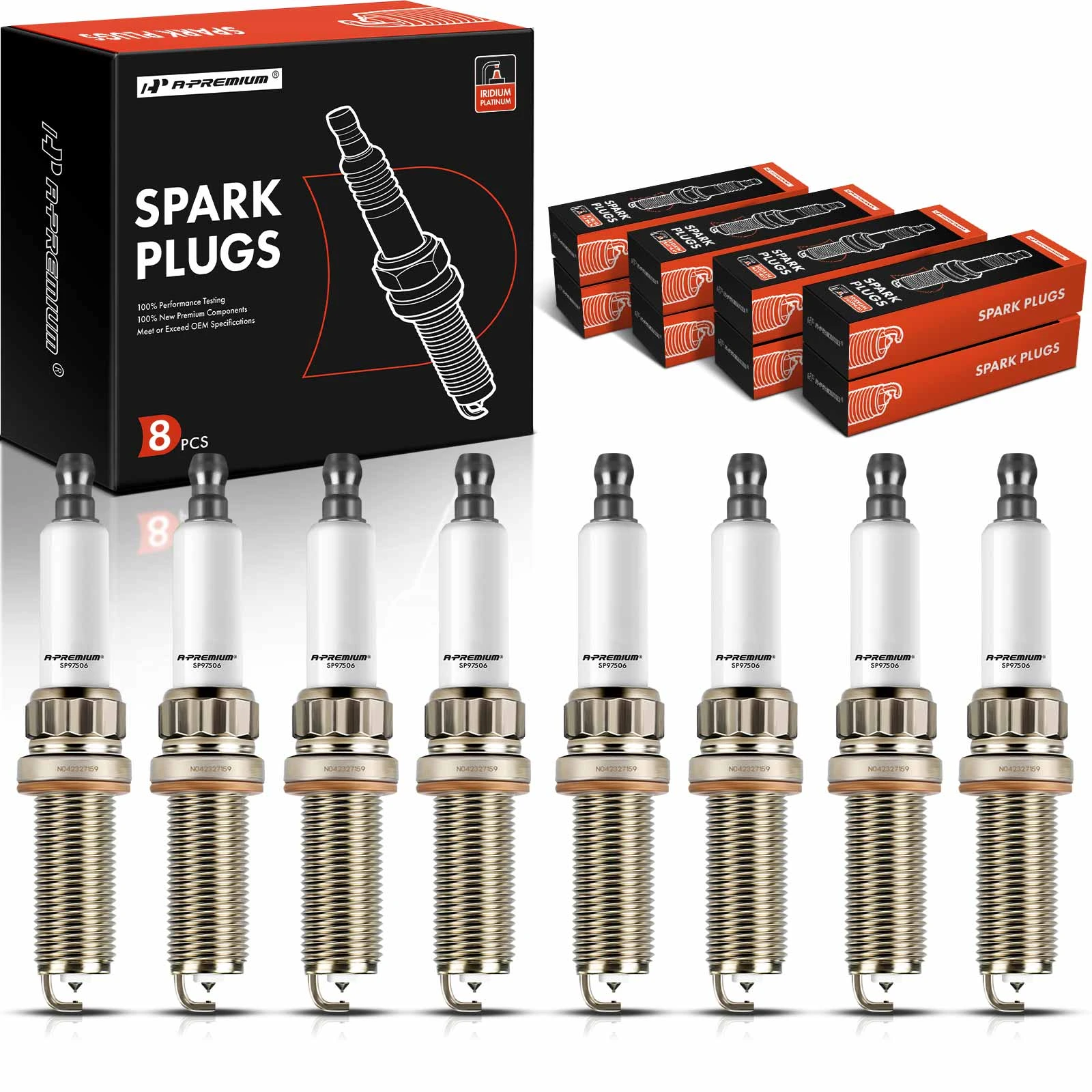 8 Pcs Iridium & Platinum Spark Plugs for 2018 BMW M6 | A-Premium
