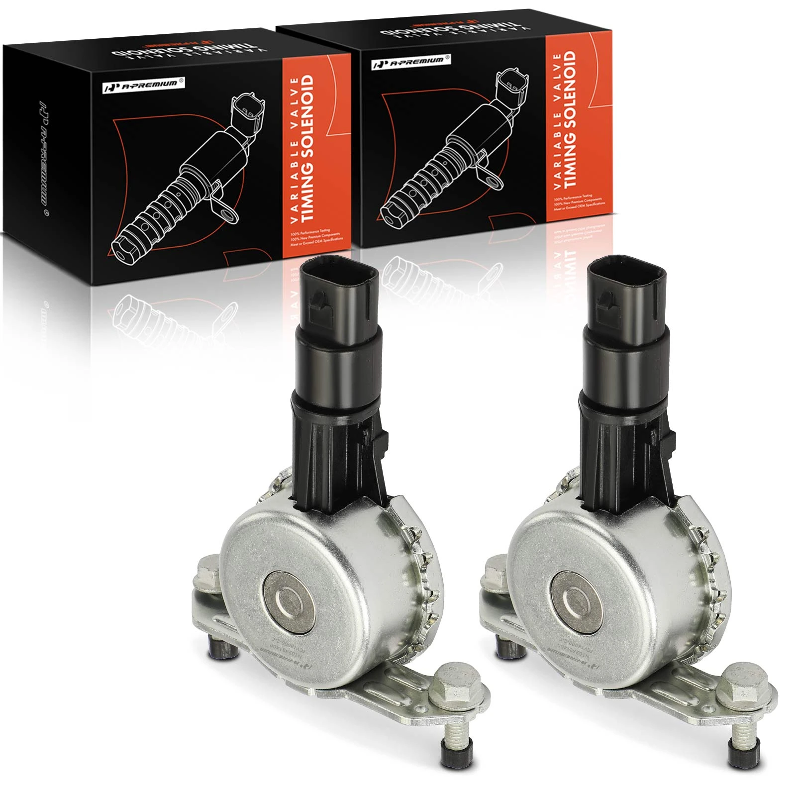 2 Pcs Engine Variable Valve Timing VVT Solenoid for 2012 Ford F-350 Super Duty | A-Premium