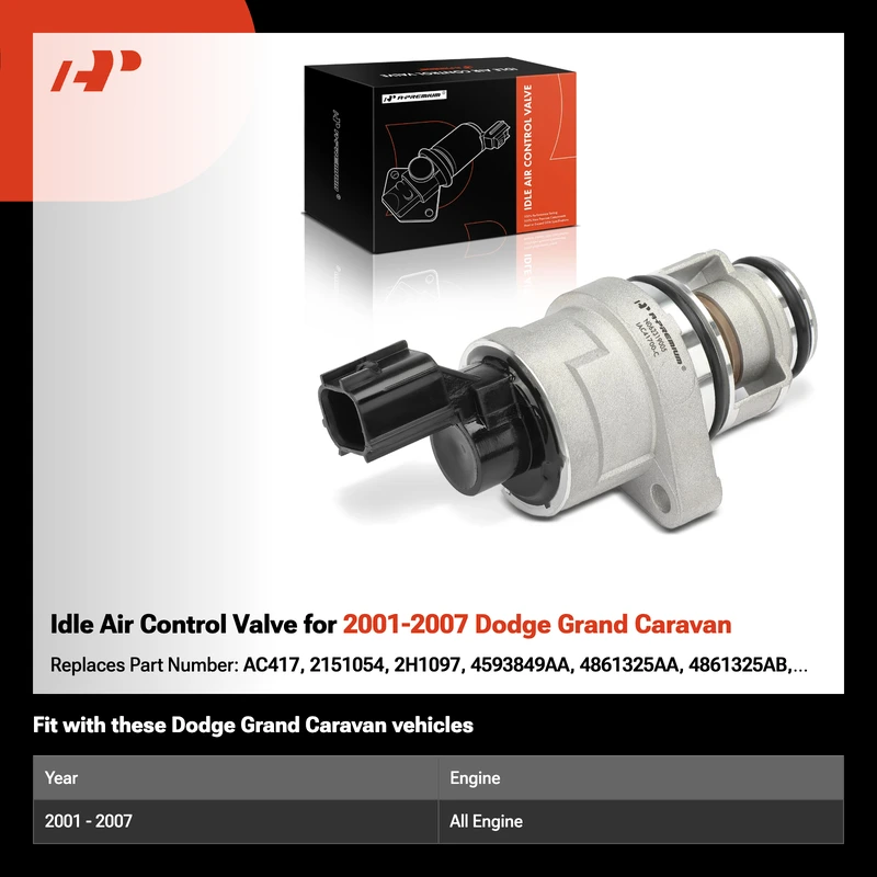 Idle Air Control Valve for 2001-2007 Dodge Grand Caravan | A-Premium
