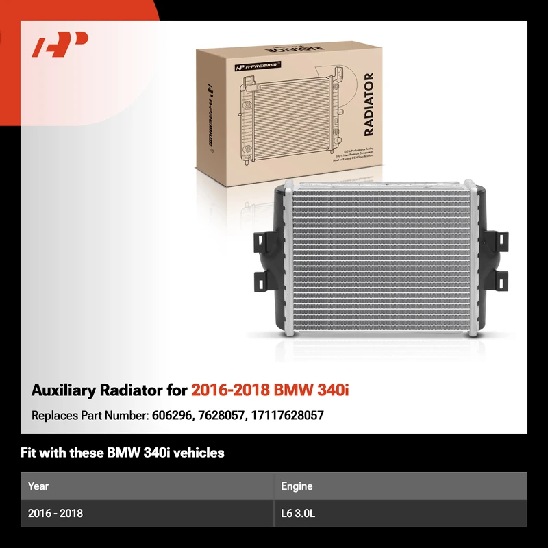 Auxiliary Radiator for 2016-2018 BMW 340i | A-Premium