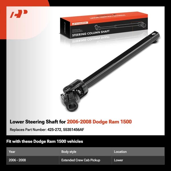 2006-2008 Dodge Ram 1500 Steering Column Shaft APSCS050 Deal | A-Premium