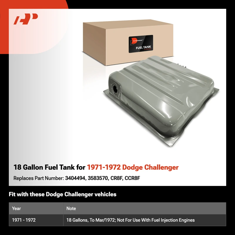 18 Gallon Fuel Tank for 1971-1972 Dodge Challenger | A-Premium