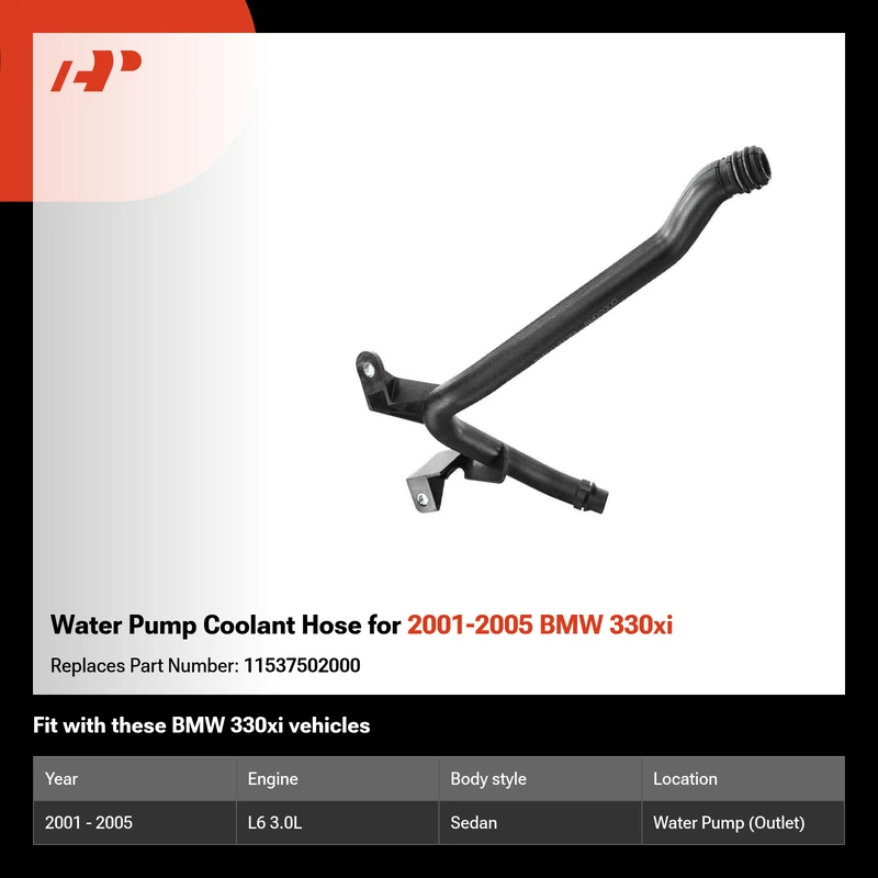 Water Pump Coolant Hose for 2001-2005 BMW 330xi | A-Premium