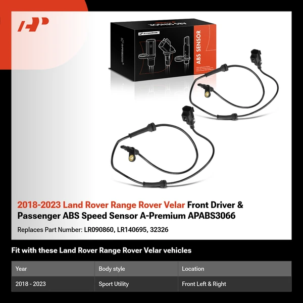 2018-2023 Land Rover Range Rover Velar ABS Speed Sensor APABS3066, 3 ...