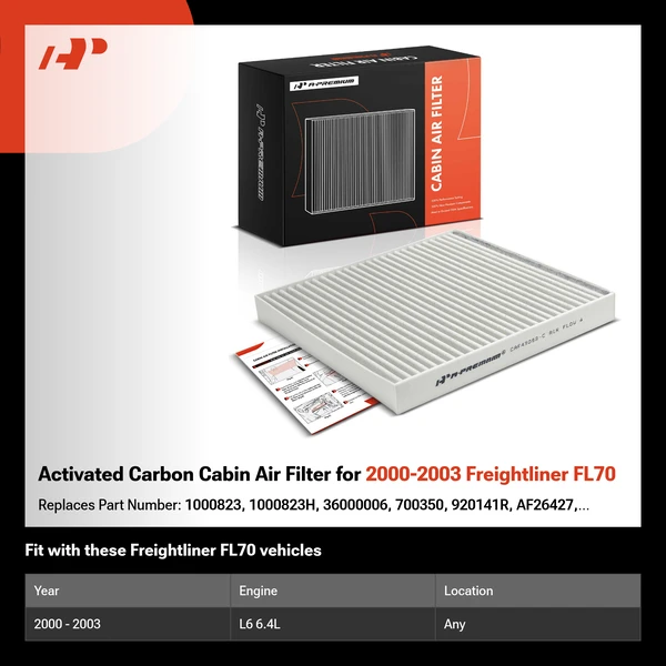 Long-Life 2000-2003 Freightliner FL70 Cabin Air Filter APCAF269 | A-Premium
