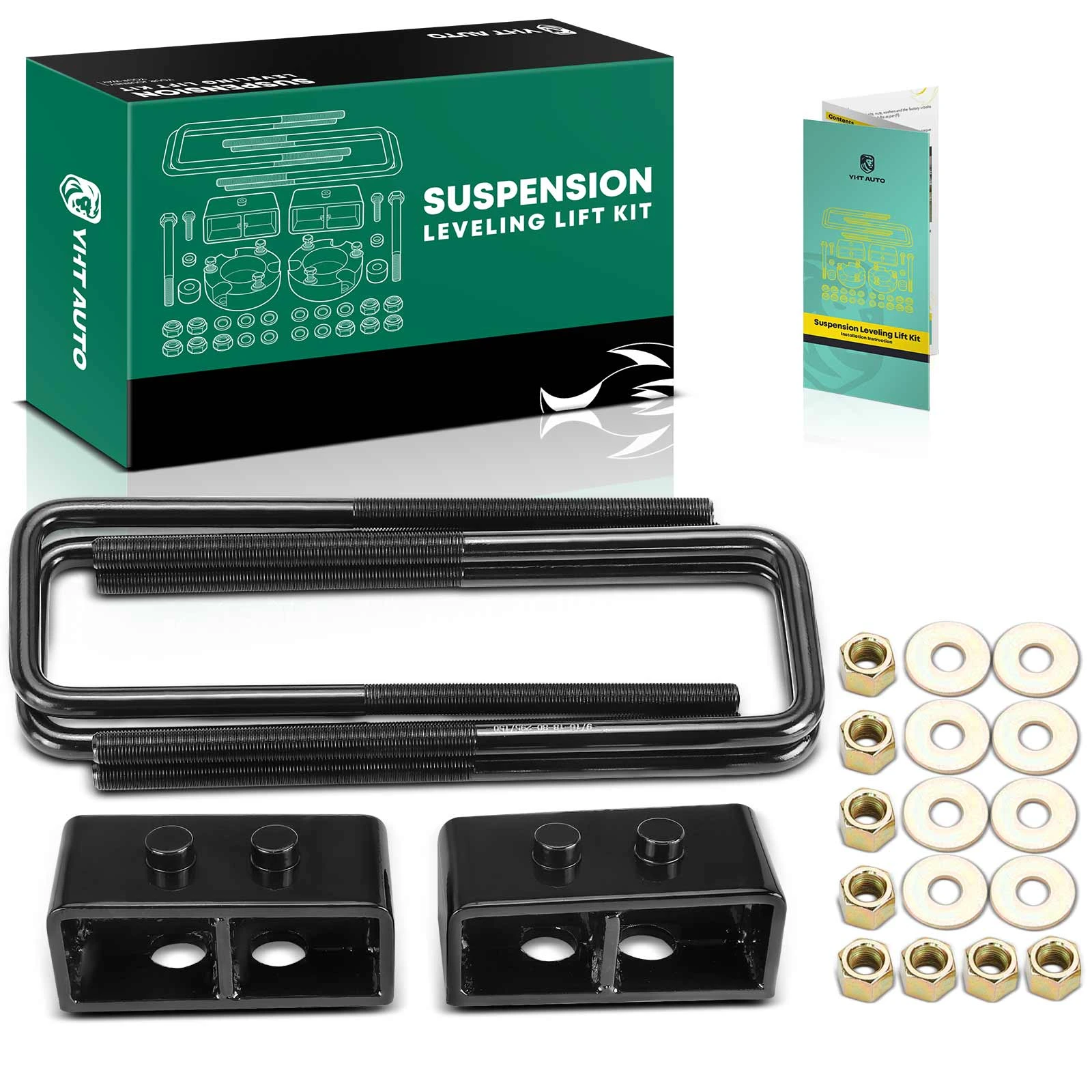 2-inch Rear Leveling Lift Kit with Blocks & U-Bolts for 2006 Ford F-150 ...