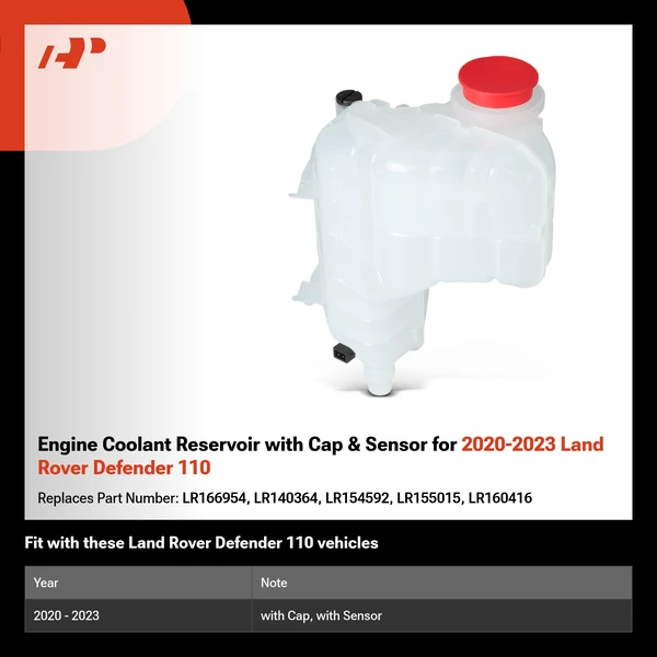 2020-2023 Land Rover Defender 110 Engine Coolant Reservoir APET0513 ...