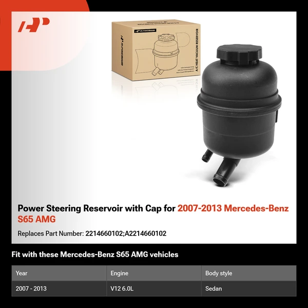 Reliable 2007-2013 Mercedes-Benz S65 AMG Power Steering Reservoir ...