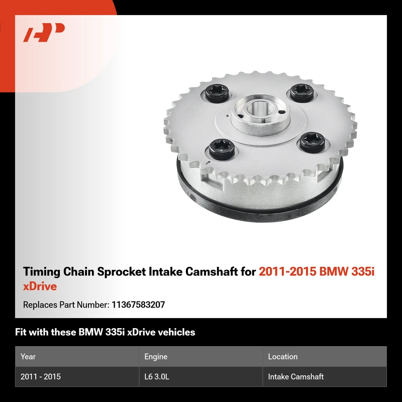 Timing Chain Sprocket Intake Camshaft for 2011-2015 BMW 335i xDrive | A ...