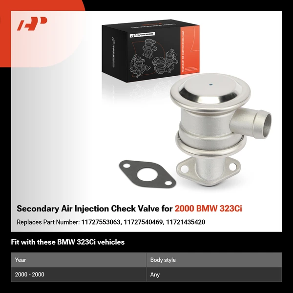 Long Life 2000 BMW 323Ci Secondary Air Injection Check Valve APACV054 ...