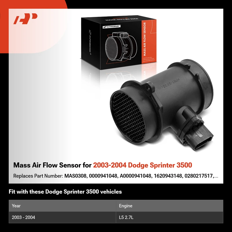 Mass Air Flow Sensor for 2003-2004 Dodge Sprinter 3500 | A-Premium