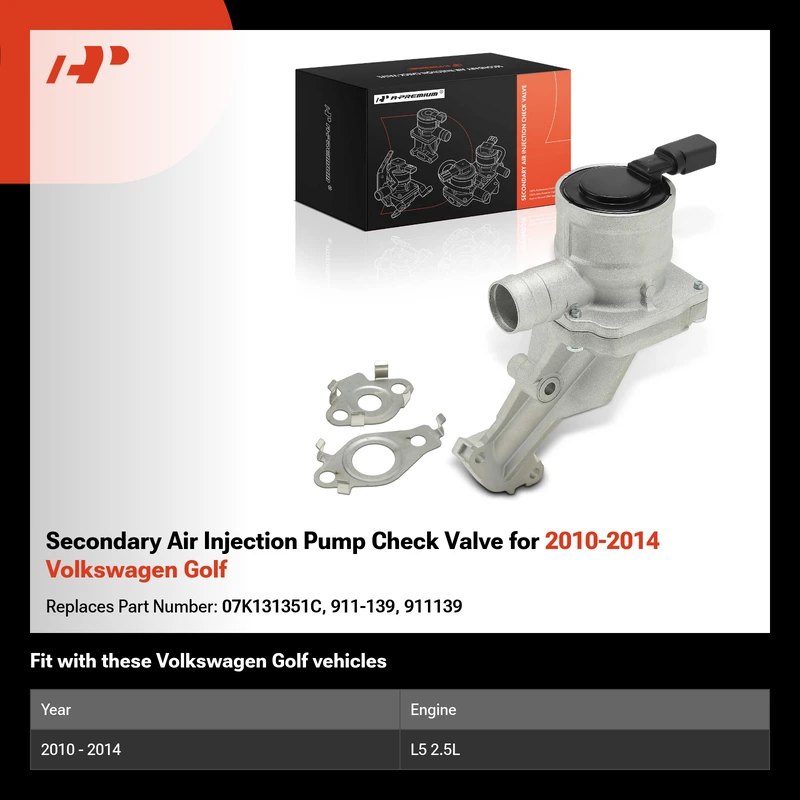 A-Premium 2010-2014 Volkswagen Golf Secondary Air Injection Pump Check ...