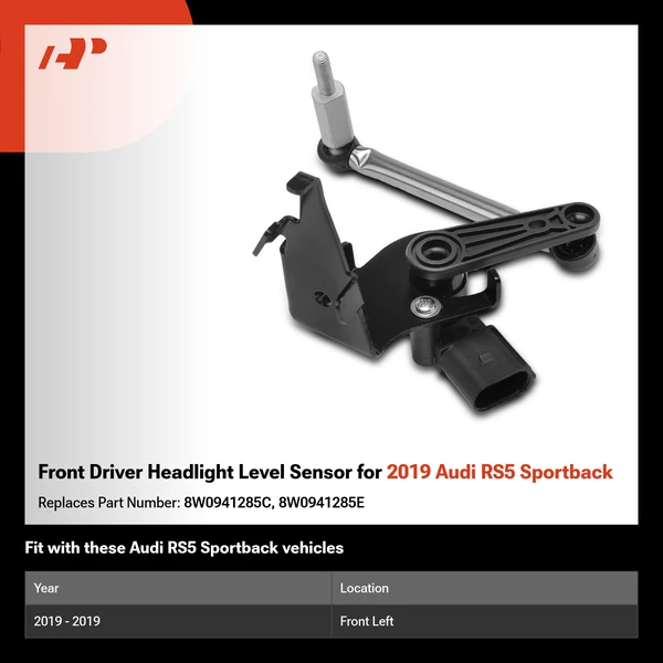 Front Driver Headlight Level Sensor for 2019 Audi RS5 Sportback | A-Premium