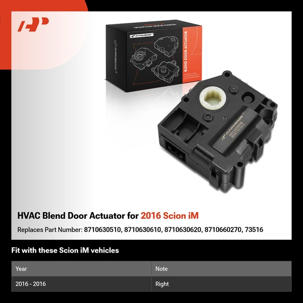 2016 Scion iM Blend Door Actuator APBDA0446 Parts | A-Premium