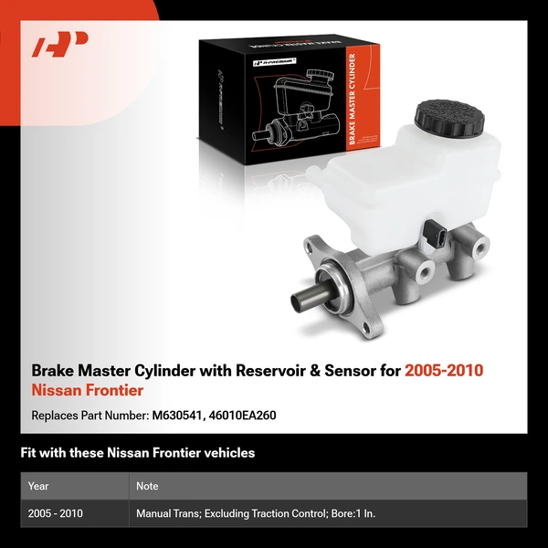 2005-2010 Nissan Frontier Brake Master Cylinder APBMC616, Fast Shipping ...