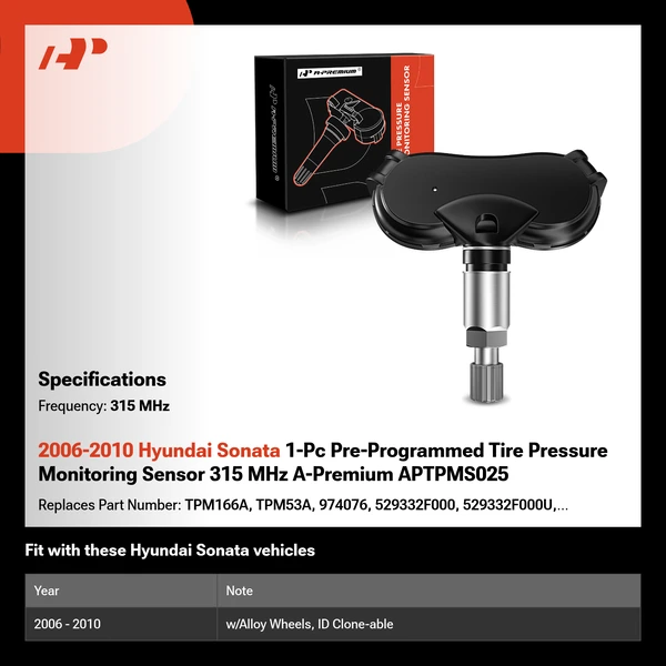 Online Shop for 2006-2010 Hyundai Sonata Tire Pressure Monitoring ...