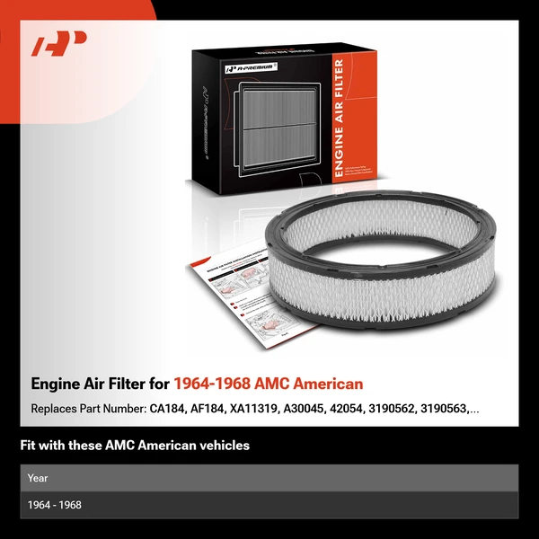 Engine Air Filter for 1964-1968 AMC American | A-Premium