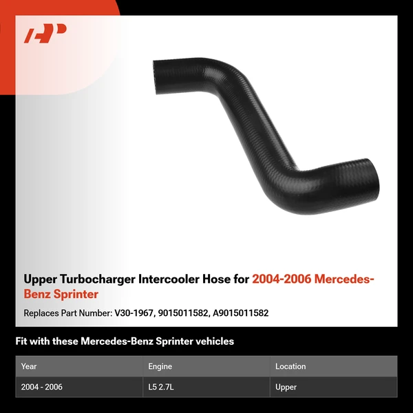 Upper Turbocharger Intercooler Hose for 2004-2006 Mercedes-Benz ...