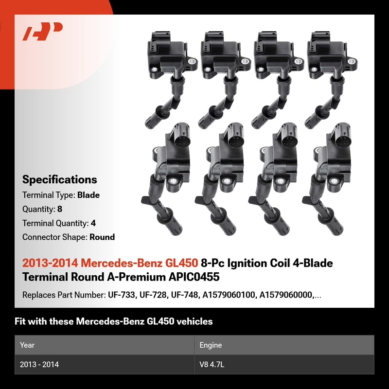 Online Shop for A-Premium 2013-2014 Mercedes-Benz GL450 Ignition Coil ...